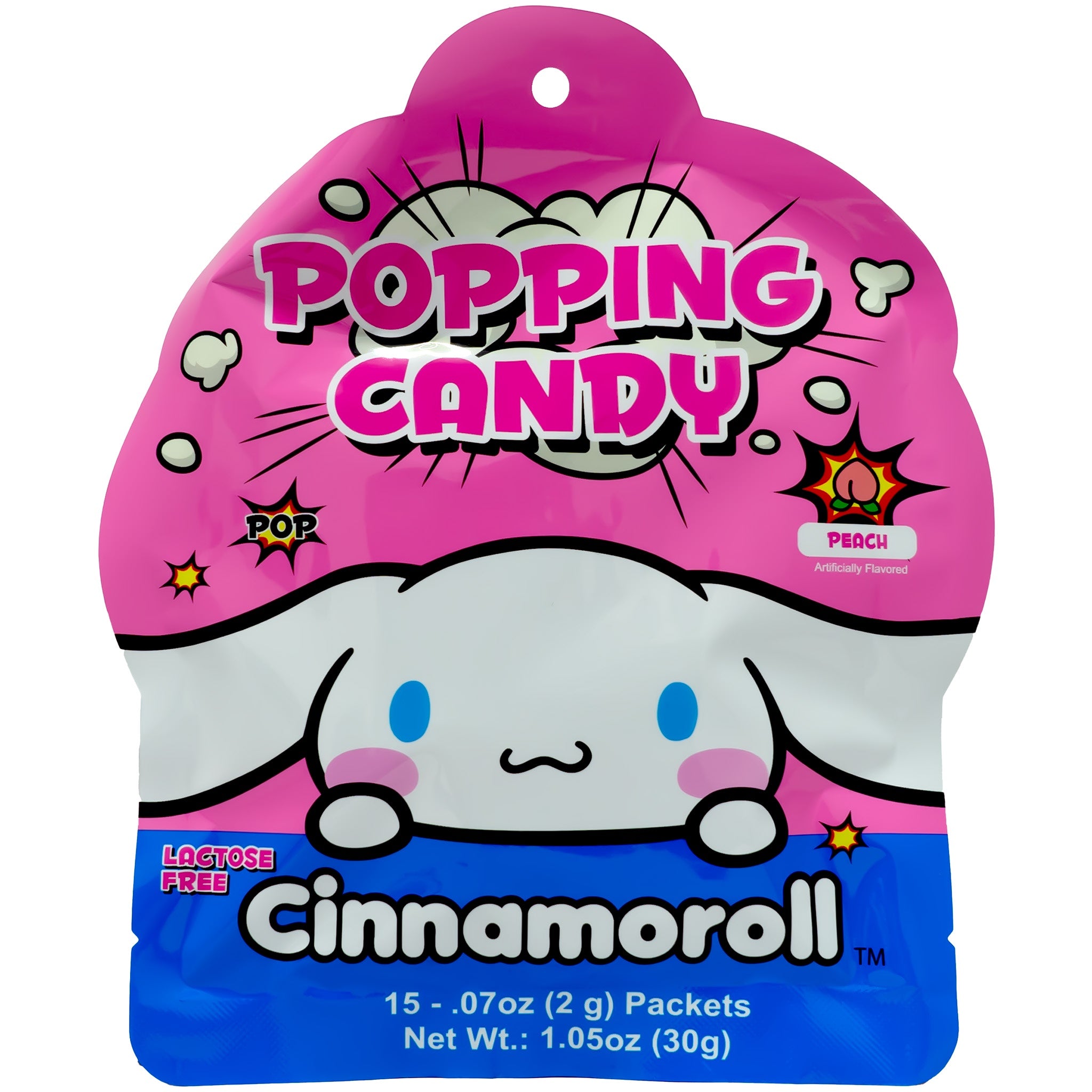 CINNAMOROLL Popping Candy Peach Flavor 30g Coleccionable en Monterrey. Tienda de Coleccionables