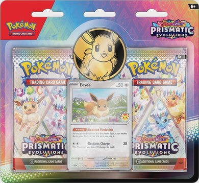 POKEMON TCG SCARLET & VIOLET 8.5 PRISMATIC EVOLUTIONS 2 PACK BLISTER ...